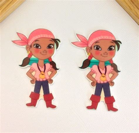 Izzy The Pirate Planar Resin Set Of 2 Izzy The Pirate Hair Bow Center
