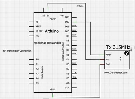 M Dulo Transmisor Receptor De Rf Mhz Y Arduino Paso