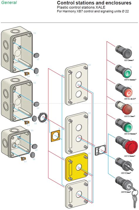 Schneider Xal Series Control Station Ip54 Switch Box