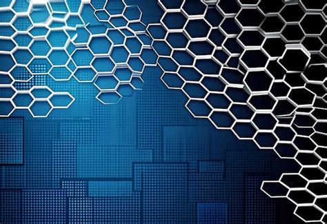 Premium Photo Photo Of Hex Textured Technology Background Network Background