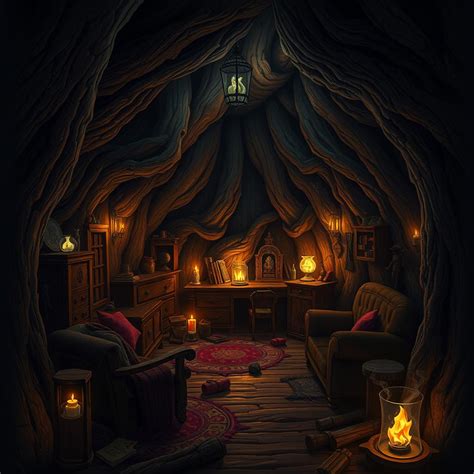 Mystical Tree Trunk Cabin Dandd Adventure Awaits
