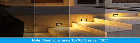 Leonlite 3cct Led Step Lights 120v 277v Dimmable 45w 300lm Anti Glare