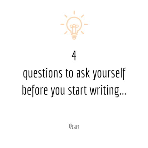 4 Questions To Ask Yourself Before You Start Writing