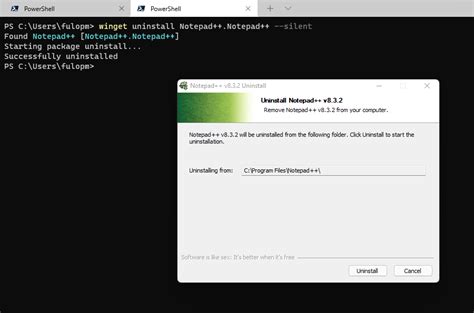 Package Issue Notepadnotepad Silent Uninstall Bug · Issue