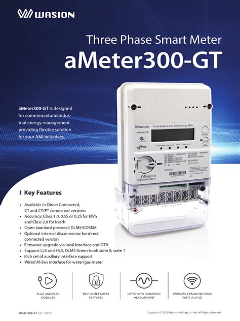 Ameter300 Gt Poly Phase Smart Meter Pdf