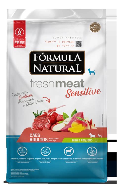 Fórmula Natural Super Premium Fresh Meat Sensitive Cães Adultos Portes