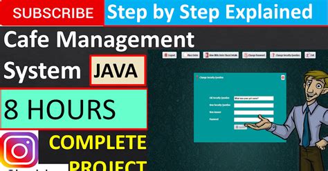 Cafe Management System In Java JFrame Mysql Database Netbeans IDE