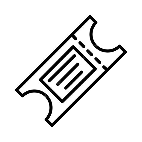 티켓 라인 아이콘 쿠폰 할인 권하다 Png 일러스트 및 벡터 에 대한 무료 다운로드 Pngtree