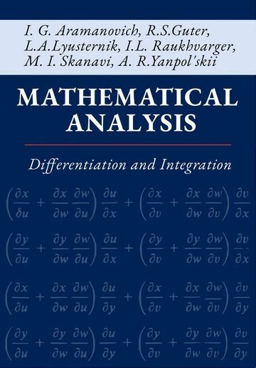 Mathematical Analysis Differentiation And Integration I G