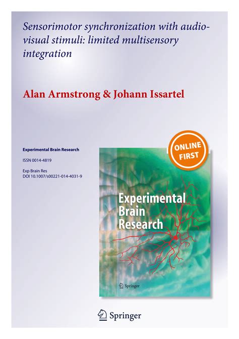 Pdf Sensorimotor Synchronization With Audio Visual Stimuli Limited
