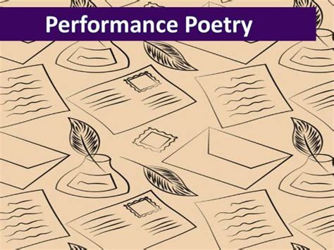 Performance Poetry Key Stage 2 8 Lessons Teaching Resources