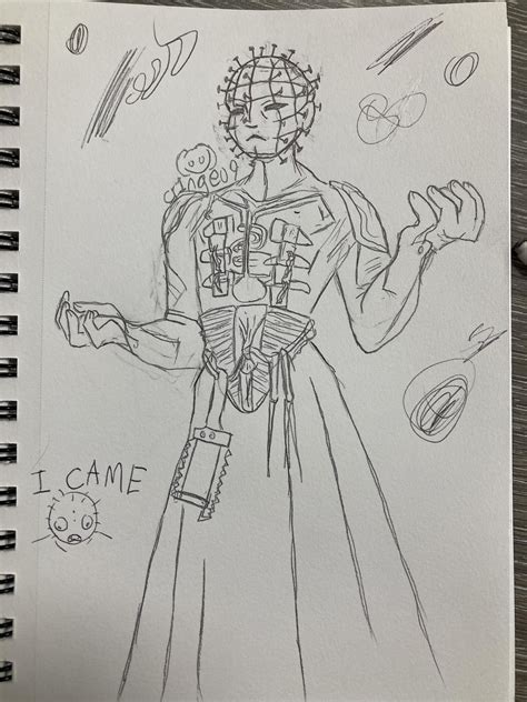 Killer Drawing 12 My Poor Attempt At Drawing The Cenobite Some More