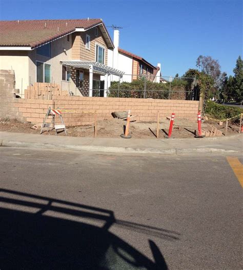 Cerritos Cmu Freestanding Block Wall Pacificland Constructors