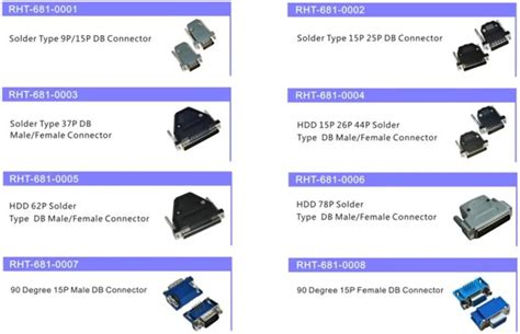 Waterproof Soldering Type Db 26 Pin Three Rows Female D Sub Connector