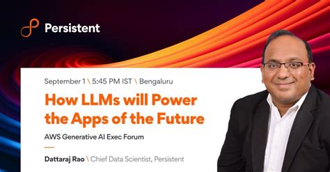 persistent systems on linkedin aws generative ai exec forum