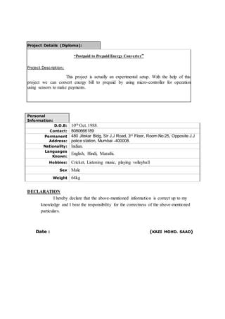 Saad Updated Resume PDF