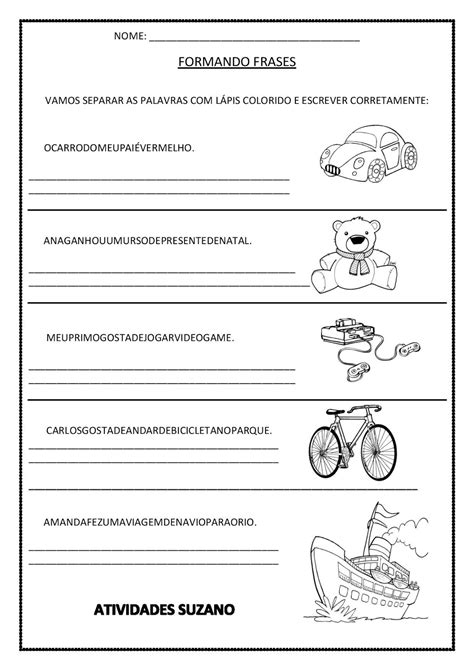 Atividades Frases 3 Ano EPNEDU