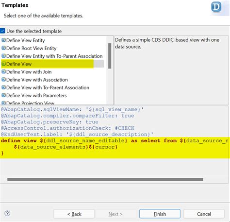 using select options to build an cds view in sap h sap community