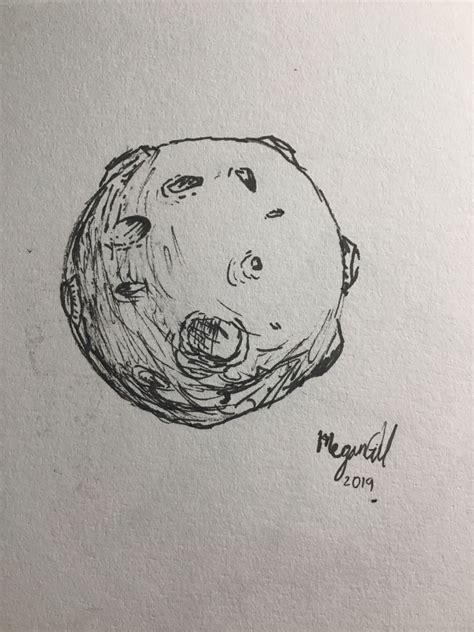 easy asteroid drawing