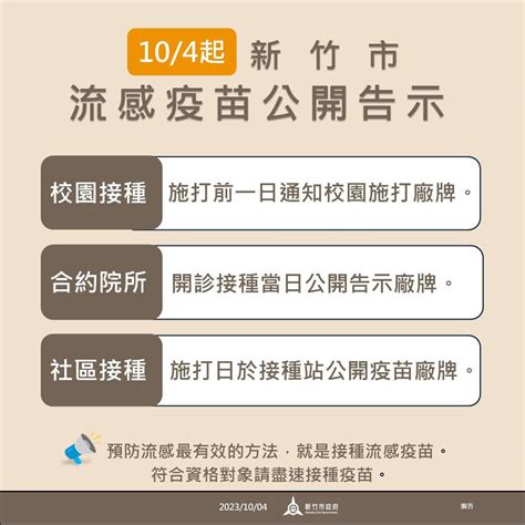 尊重施打流感疫苗意願 竹市府將公開揭示廠牌 台灣好新聞 Line Today