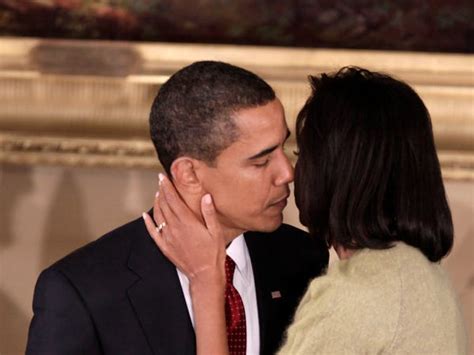 Barack And Michelle Obama Hugging