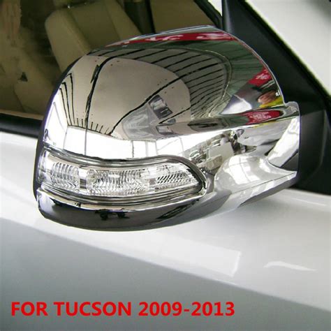 2PCS ABS Chrome Side Rearview Mirror Cover For HYUNDAI TUCSON 09 17