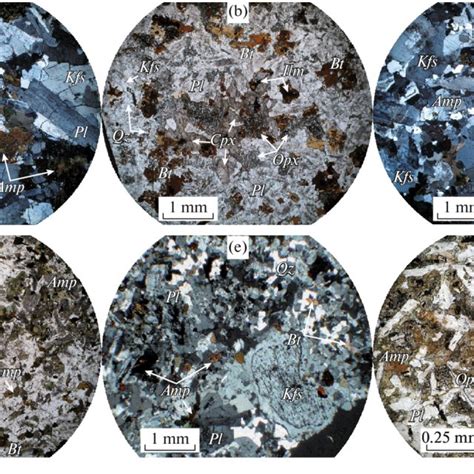A Medium Grained Biotite Granite With Equigranular Texture B