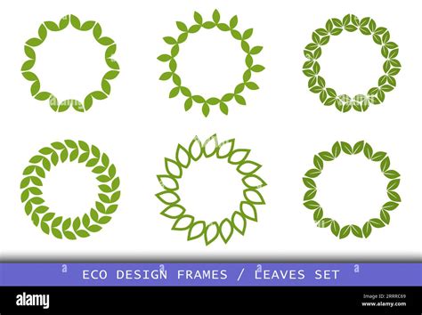 Leaves Circular Frame Laurel Foliate Wreaths And Circular Frames For