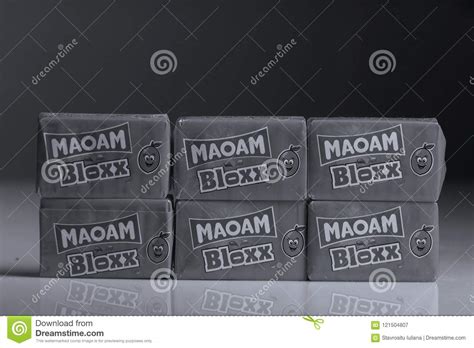 Maoam Bloxx Packs Strawberry Flavour Editorial Photography Image Of