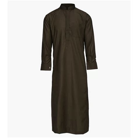 定制男装迪拜阿拉伯thobes Jubbah Qaftan高品质卡夫坦穆斯林伊斯兰阿巴亚阿拉伯男装 Buy 男性thobes Jubbah