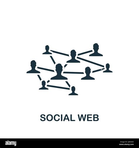 Social Web Icon Monochrome Simple Industry 4 0 Icon For Templates Web Design And Infographics