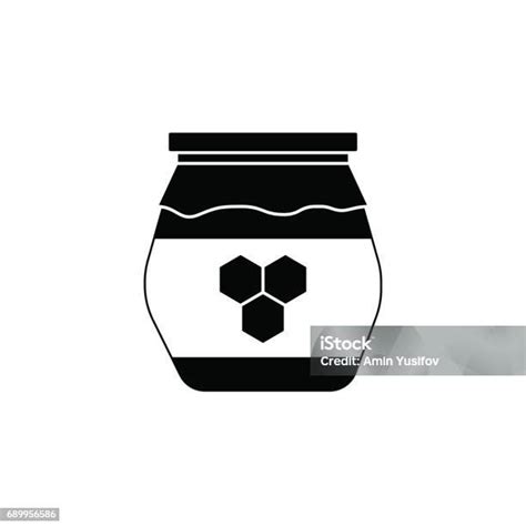 蜂蜜罐固體圖示食物飲料元素向量圖形及更多人造物件圖片 人造物件 健保和醫療 健康的生活方式 Istock