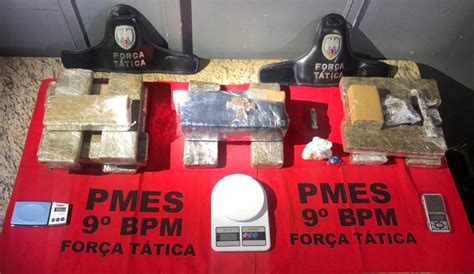 PMES Policiais militares recuperam veículo apreendem arma e drogas