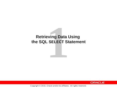 Ppt Oracle Database 11g Sql Lesson 01 Dokumentips