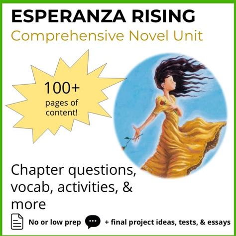 Esperanza Rising Novel Unit Bundle Comprehension Activities And Assessments