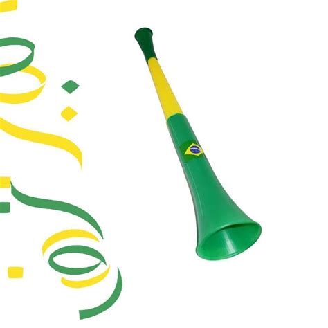 Corneta Vuvuzela Copa Brasil Grande Buzina Torcida Verde Amarela