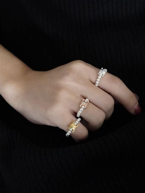 실버925 Cel 미니 트페 오스트리아 진주반지 Srf154 Hrm Silver