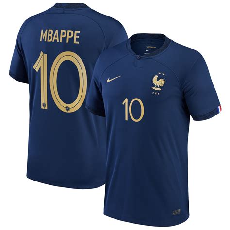 Kylian Mbappe France National Team Nike 2022 23 Home Breathe Stadium