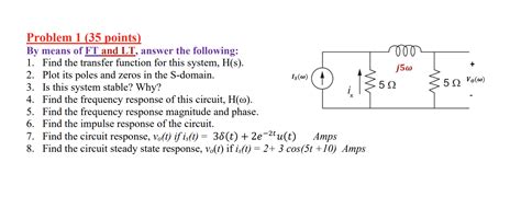 Solved Problem Points By Means Of FT And LT Answer Chegg Com