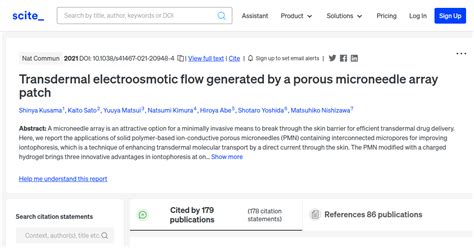 Transdermal Electroosmotic Flow Generated By A Porous Microneedle Array Patch