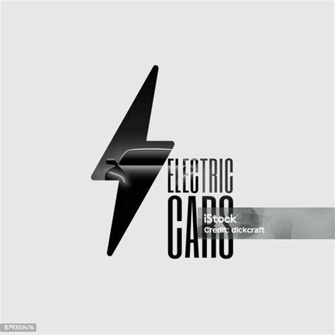 전기 자동차 포스터 전단지 배너 표시 템플릿입니다 미니 멀 벡터 일러스트입니다 전기 연료 및 전력 생산에 대한 스톡 벡터 아트 및 기타 이미지 전기 연료 및 전력 생산