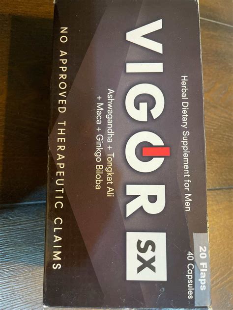 Vigor Sx Herbal Dietary Supplement For Men Lazada Ph