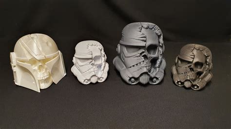 Star Wars Dead Stormtrooper And Mandalorian Trophy As A High Quality 3d