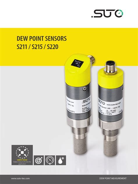 New Dew Point Sensor S220 Suto Itec 메뉴얼 Descargar Gratis Pdf