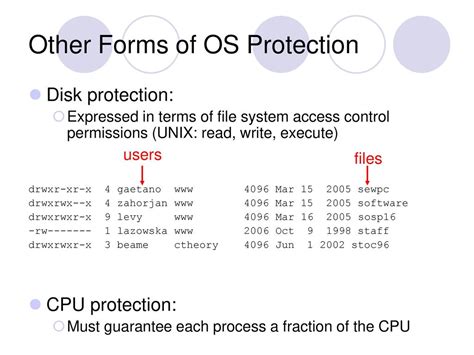 Protection And OS Structure Ppt Download