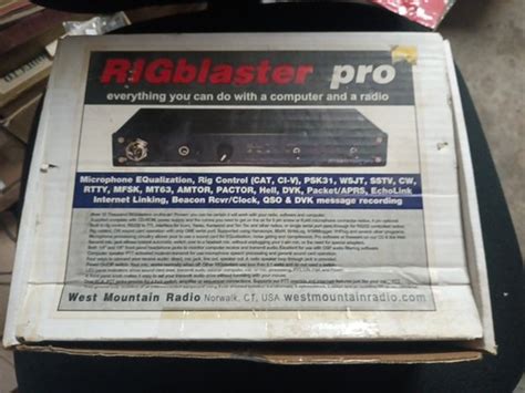 West Mountain Radio Rigblaster Pro Computer Ham Radio Interface With