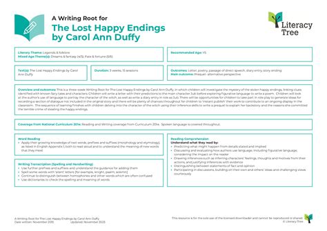 The Lost Happy Endings Literacy Tree