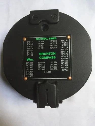 Black Nautical Brass Brunton Compass Packaging Type Glass Size