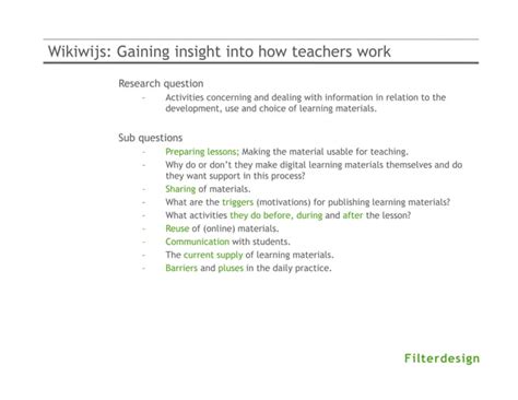 user centered design method and wikiwijs ppt