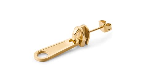 Orecchino A Bottone Con Cerniera Color Oro Floyd Disponibile Otsu